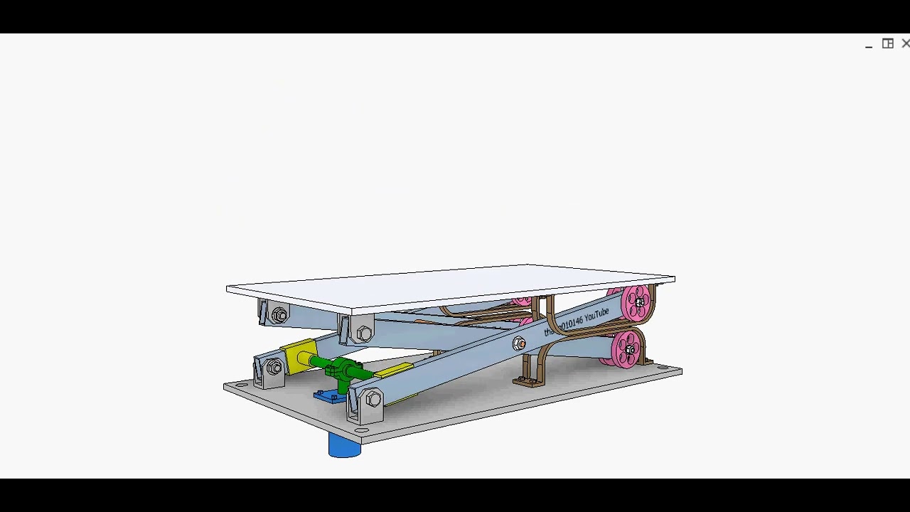 Table of adjustable height 2 - YouTube