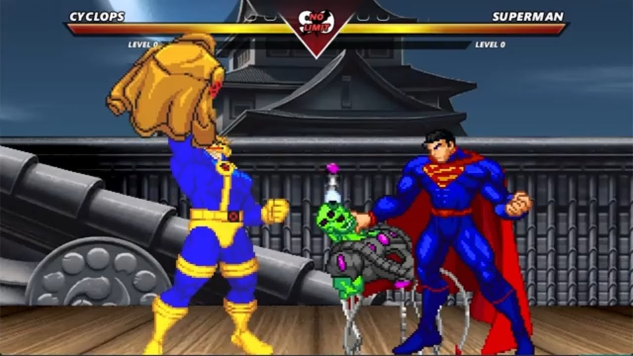 CYCLOPS VS SUPERMAN | MARVEL VS DC MUGEN - YouTube