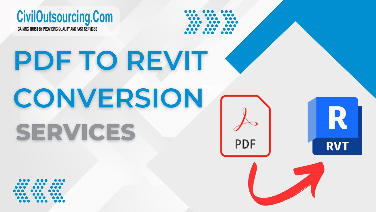 PDF TO REVIT CONVERSION SERVICES | Civil Outsourcing - YouTube