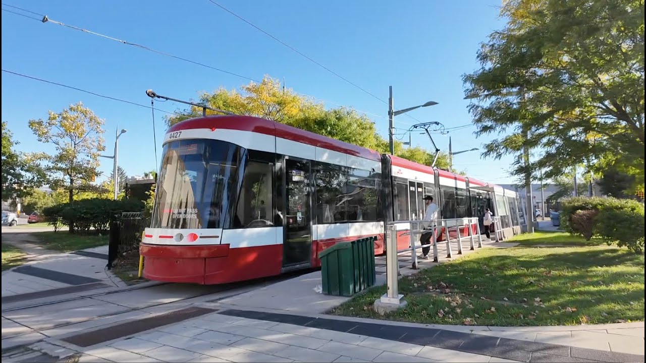 TTC 512 St.Clair Streetcar Ride #4427 from Gunns Loop at Keele St Back ...