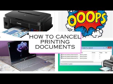 How to Cancel Printing Command - YouTube