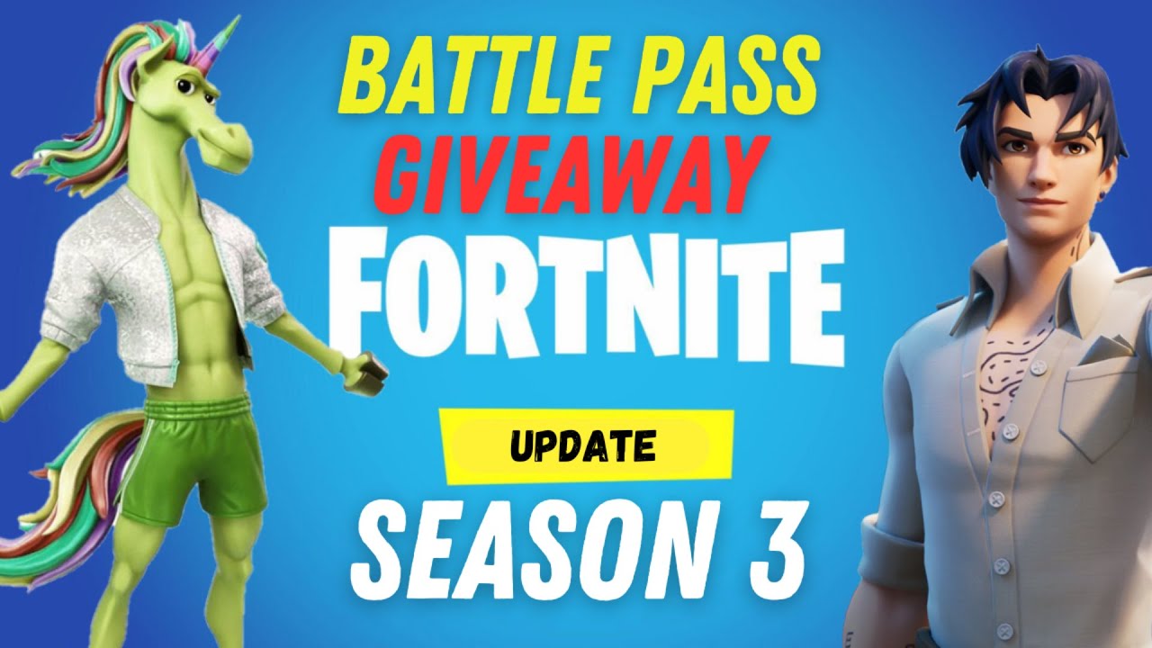 🔴LIVE🔴SEASON 3 LIVE! | + BATTLE PASS GIVEAWAY🔴 NEW MAP, MYTHICS, BOSSES ...