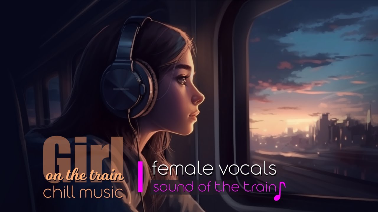 Girl on the train. Chill music. Train sounds & Female vocals & Lo-Fi ...