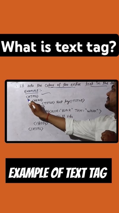 What is text tag in HTML? #ytshort #ytshorts #learnhtml5andcss3 #html5 - YouTube