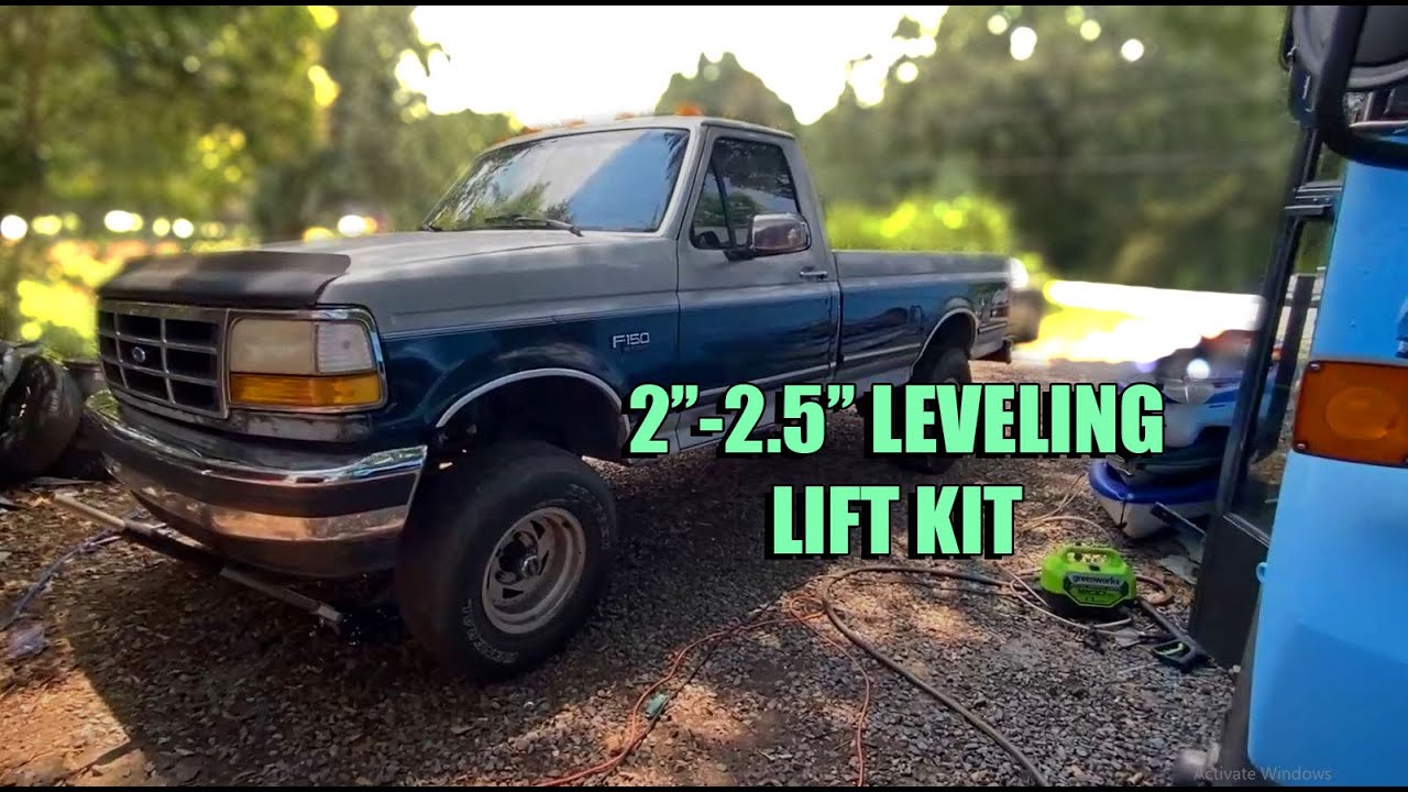 HOW TO Install LEVELING Lift Kit on Truck - 1992 F150 - YouTube