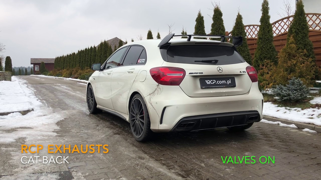 Mercedes-Benz A45 AMG | RCP Exhausts | Valved Cat Back Exhaust - YouTube