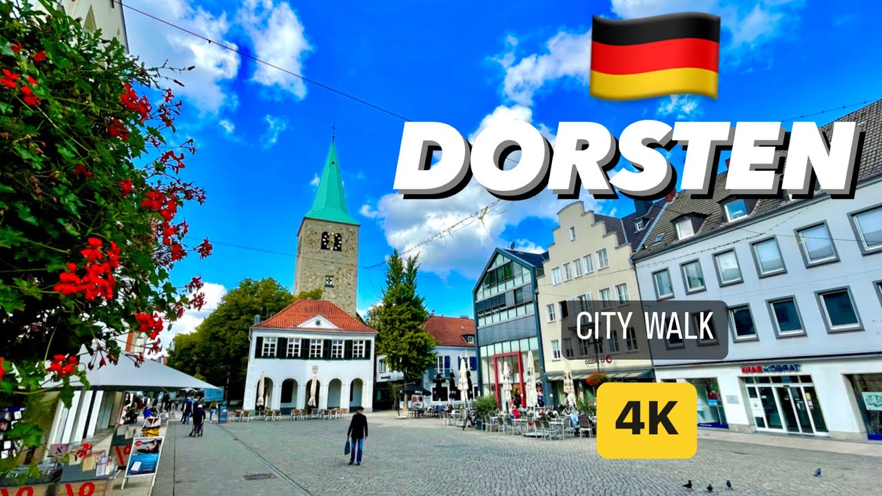 DORSTEN CITY WALK, 4K, 60 FPS, UHD, GERMANY / DEUTSCHLAND - YouTube