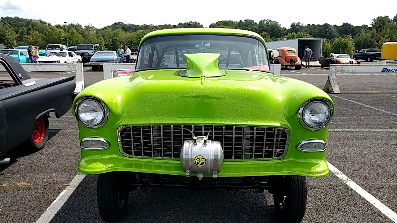 1955 METALLIC SUBLIME LIME GREEN CHEVROLET GASSER 210 'ONE BAD APPLE ...