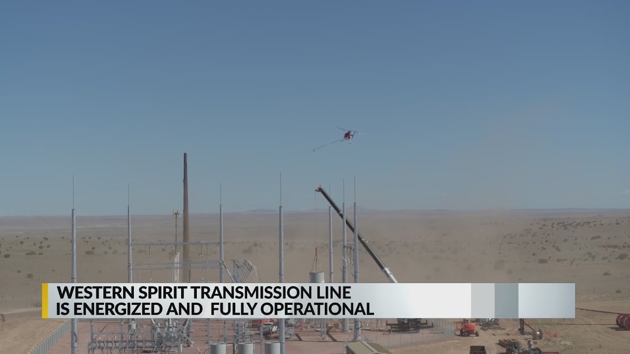 Western Spirit transmission line now operational - YouTube