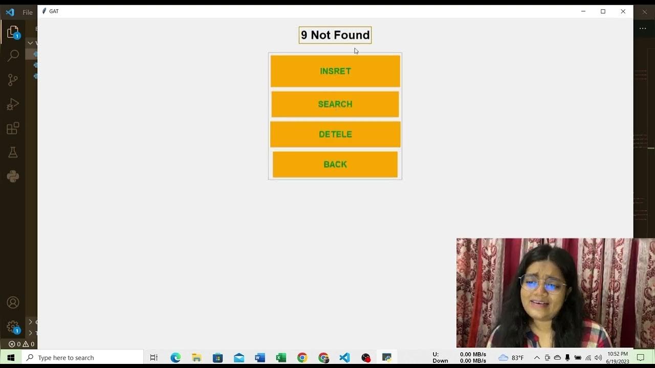 Array and Linklist by using python GUI programming with Tkinter. - YouTube