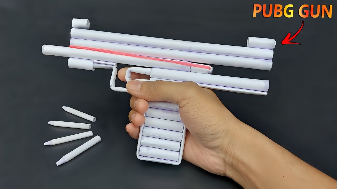 how to make PUBG gun | how to make gun with paper | PUBG gun making ...