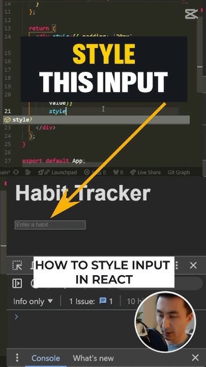 Style React Input with Inline CSS - YouTube