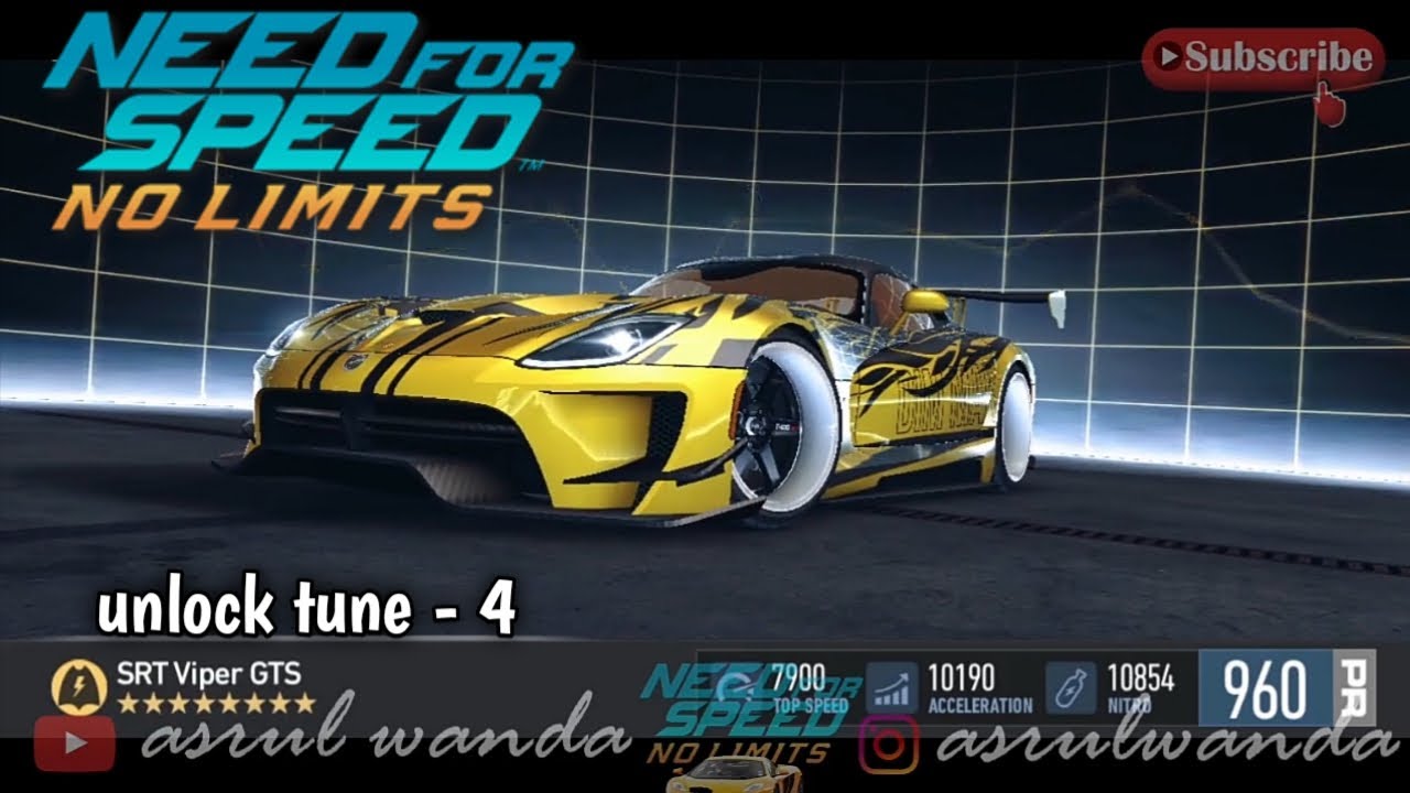 SRT Viper GTS (960PR) - Unlock Tune | NFS No Limits - YouTube