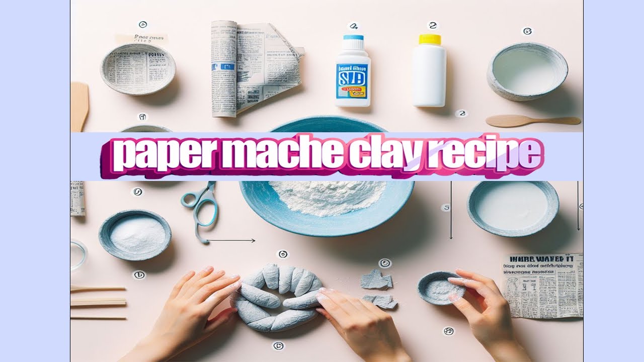 Paper mache:how to make paper mache clay - YouTube