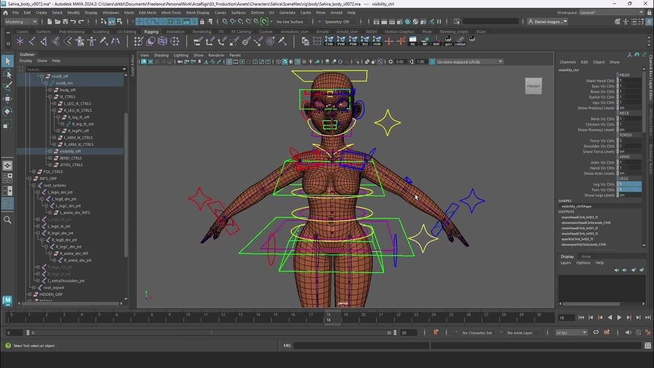 [SPA] 3D Rigging & Scripting for Autodesk Maya [Parte 24] - YouTube