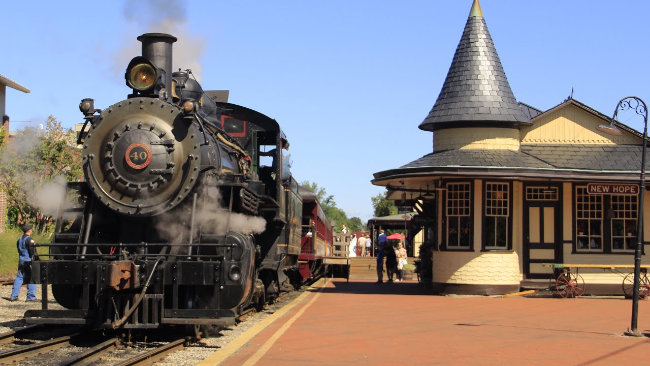 Railfanning the New Hope & Ivyland Railroad | Steaming through ...