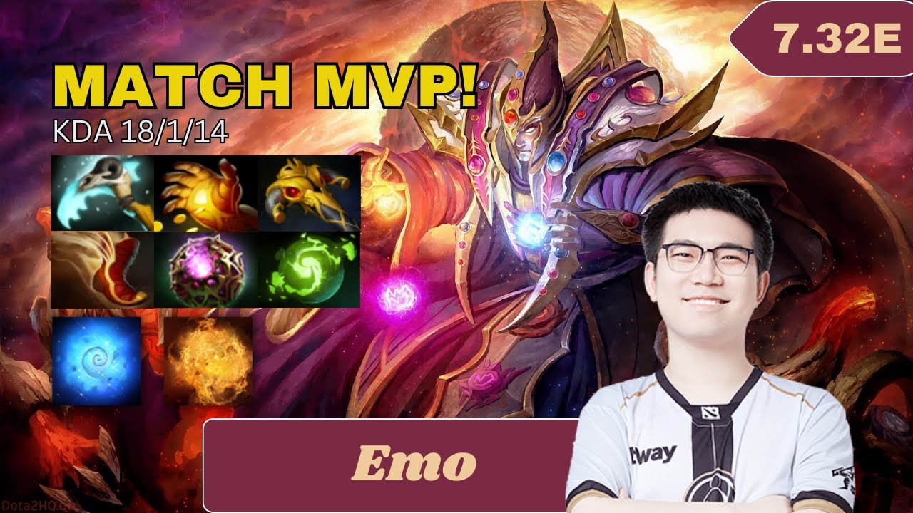 Emo Invoker Midlane Quas Exort Build MATCH MVP! Gameplay Patch 7.32e ...