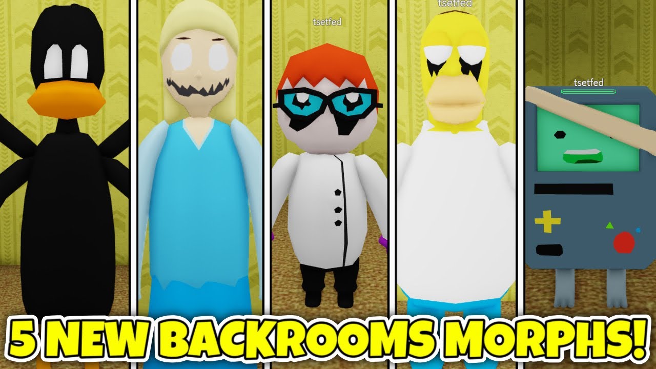 [UPDATE] How to get ALL 5 NEW BACKROOM MORPHS in BACKROOMS MORPHS! - Roblox - YouTube