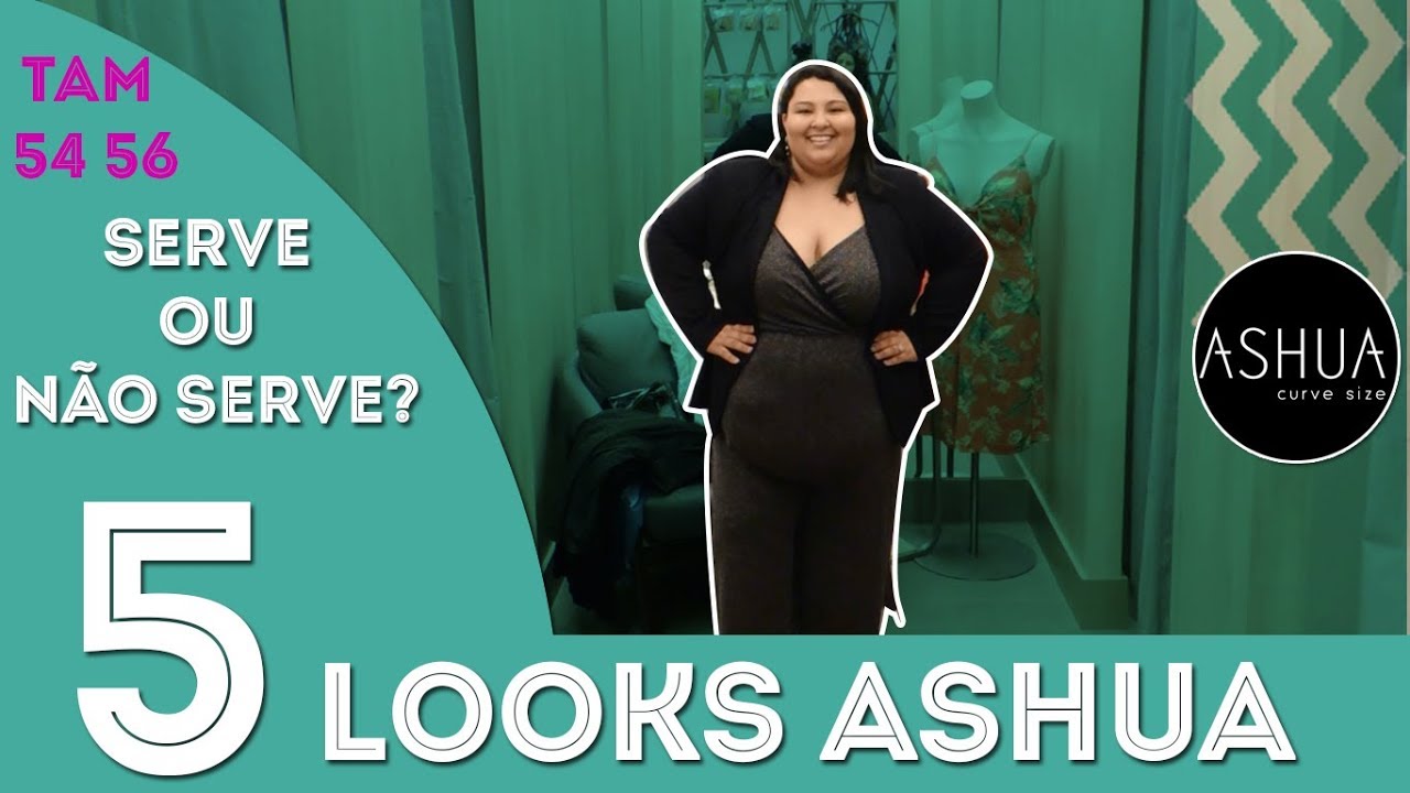 Moda Plus Size | 5 Looks da Ashua para quem veste 56 - YouTube