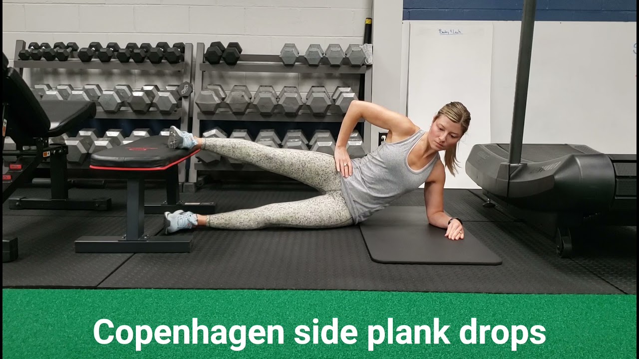 Copenhagen side plank drops - YouTube