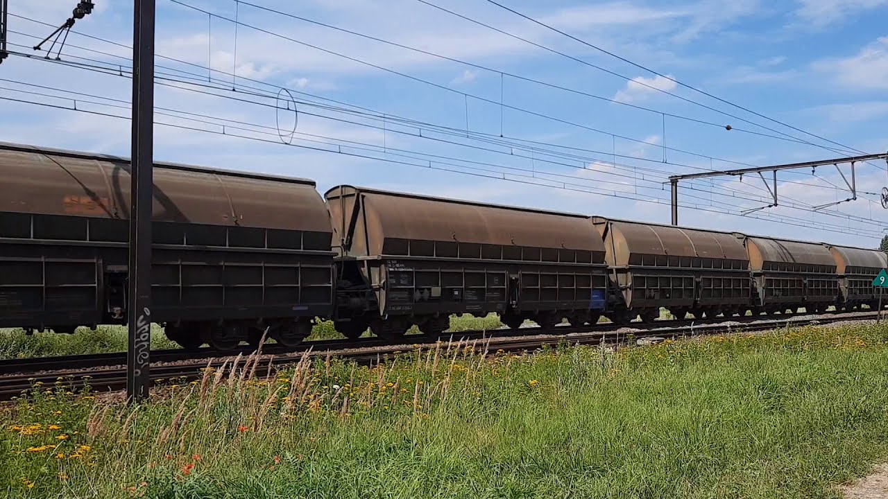 NMBS 7773 + 7781 met Talns Wagons op de Antwerpse Havenspoorlijn ...