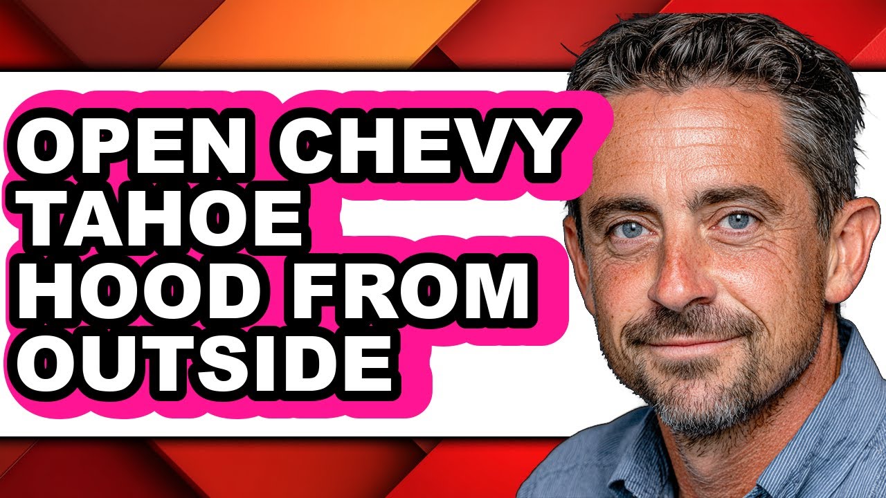 How to Open Chevy Tahoe Hood from Outside (updated) - YouTube