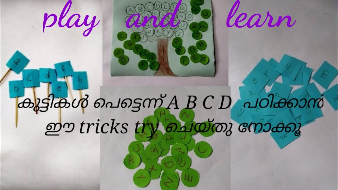 Alphabet learning activities for kids/preschoolers./Play and Learn ...