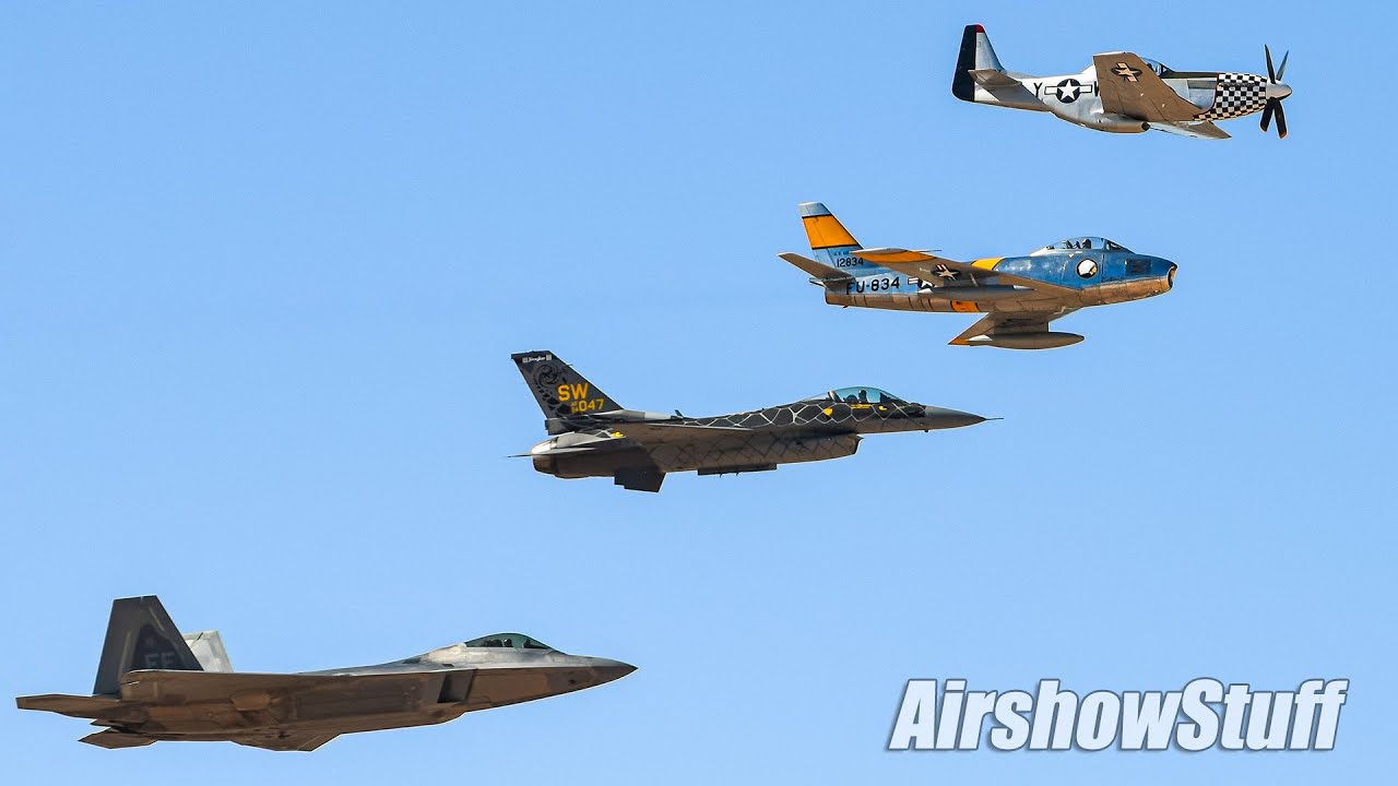 US Air Force Jet/Warbird Formation Training - Heritage Flight ...