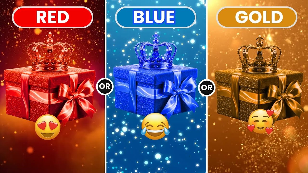 Choose Your Gift – Red vs Blue vs Gold | Luxury Surprise Gifts 🎁 - YouTube