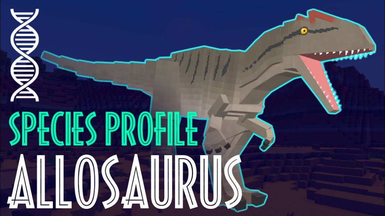 ALLOSAURUS 【 Paleocraft 】 Dinosaur Minecraft - YouTube