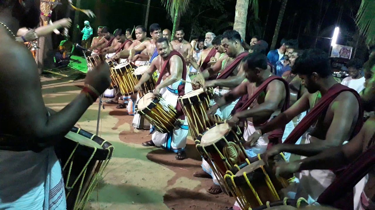 Pandimelam Lead by Sukapuram Dileep @ Kottuvadu Siva temple ...