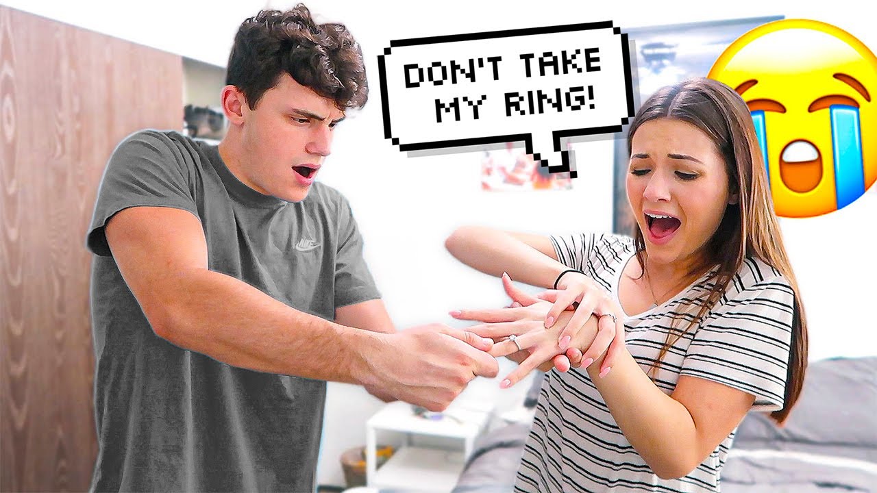 Starting An Argument Then Taking Her Engagement Ring Prank! - YouTube