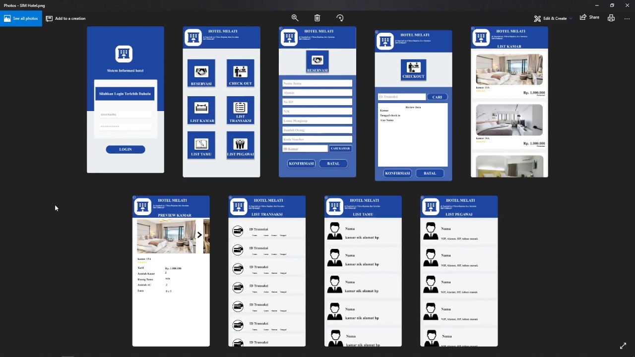 Prototype Aplikasi Sistem Informasi Hotel - YouTube