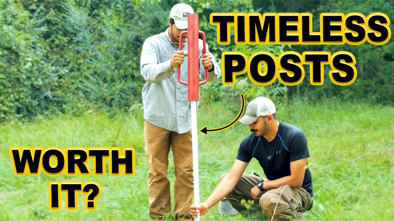 Building 1 Mile of Electric Fence: Timeless Posts - YouTube