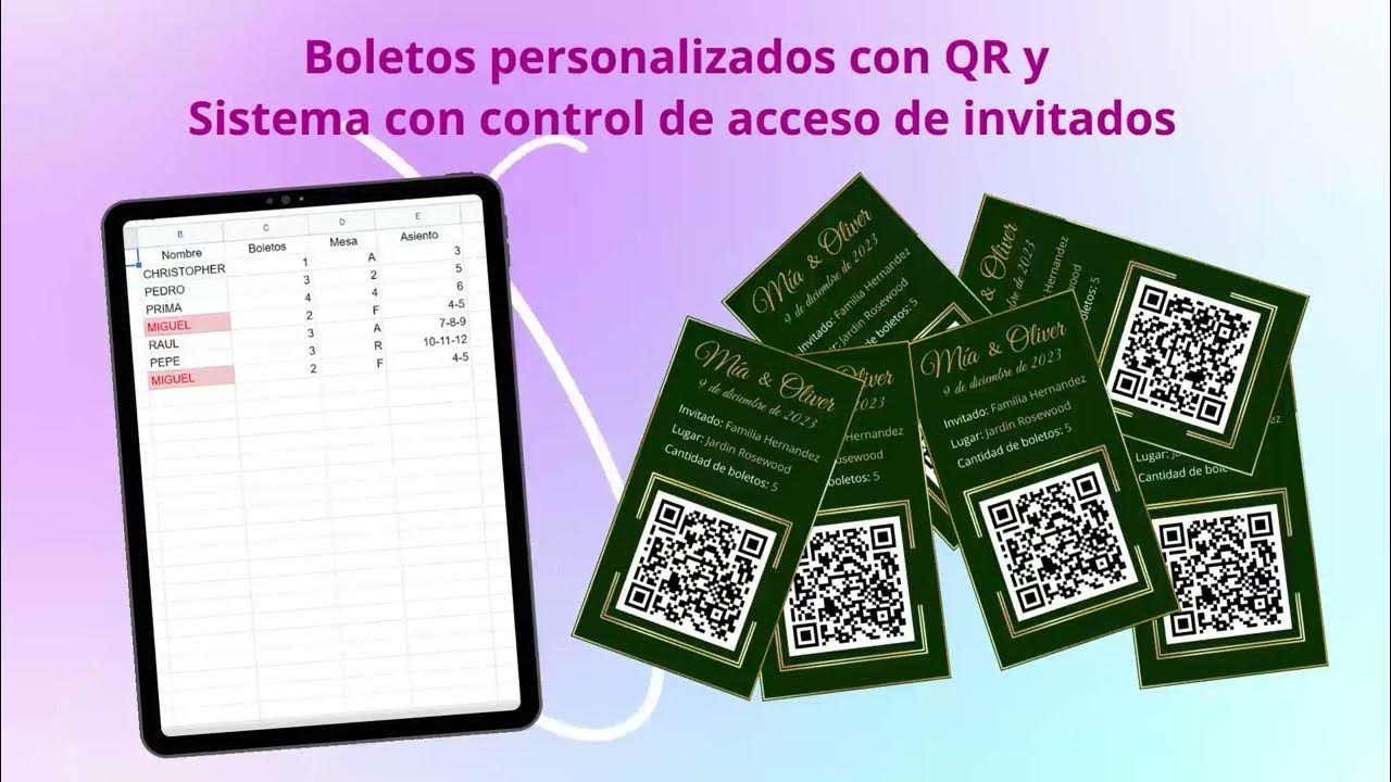 📢¡Conoce nuestro nuevo sistema de control de invitados y los boletos Qr! - YouTube