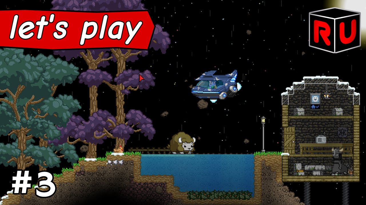 Scottish Alpaca's Asteroid Garden | Let's play Starbound Asteroid Base ep 3 - YouTube