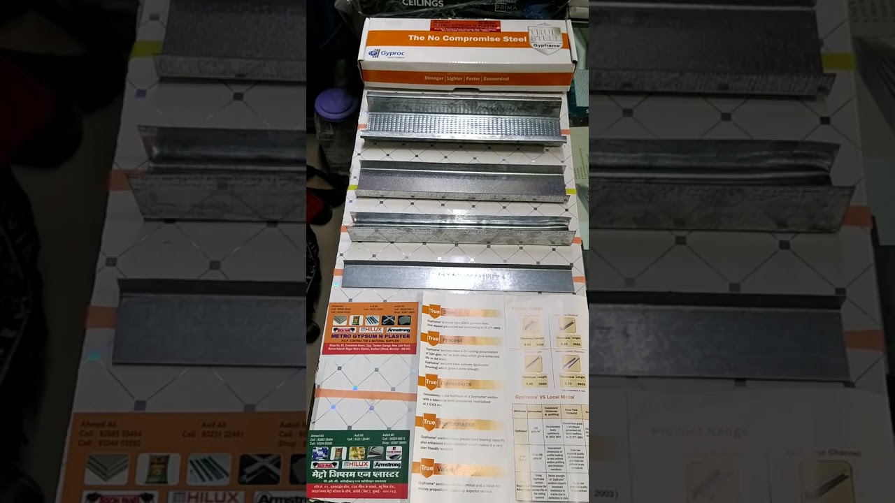 Gyproc TRUE STEEL gypframe. for more detail call:9324403592 - YouTube