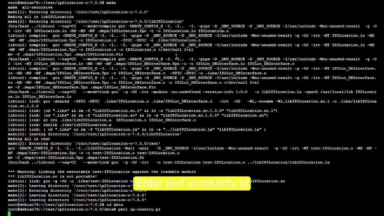 How to Install IP2Location C Library on Debian - YouTube