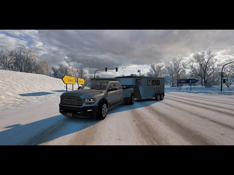 Jon Ruda RVM(RAM) Hauling horses through the snow in Germany! - ATS ...