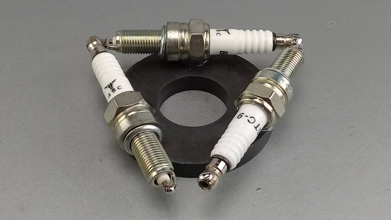 Free Electricity Energy With Three Spark Plugs - YouTube