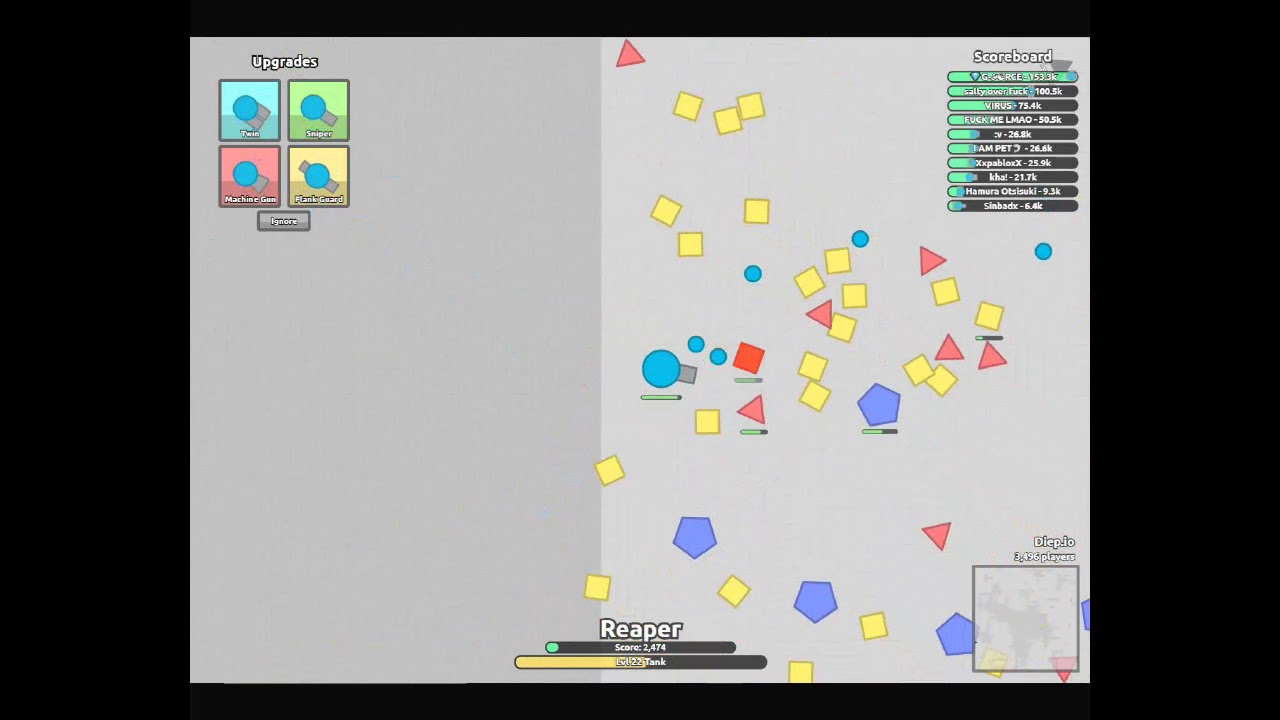 Diep.io Gameplay Part 1 - YouTube