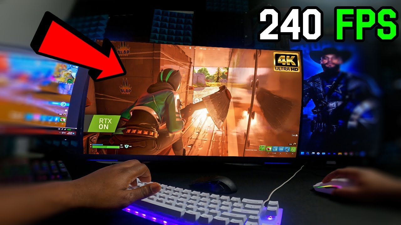 What Its Like To FORTNITE on a 4K 240hz Gaming Monitor (POV) - YouTube