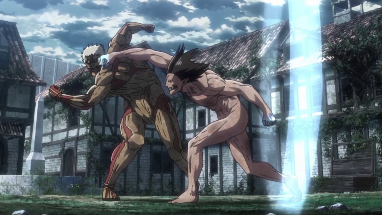 Eren Jaeger Vs Reiner 鎧の巨人 Full Fight 1080p Hd 進撃の巨人 Season 3 2019 Youtube