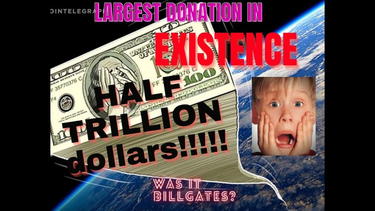 LARGEST DONATION EVER ON 🌎 EARTH 《5000000000000$ 》 - YouTube