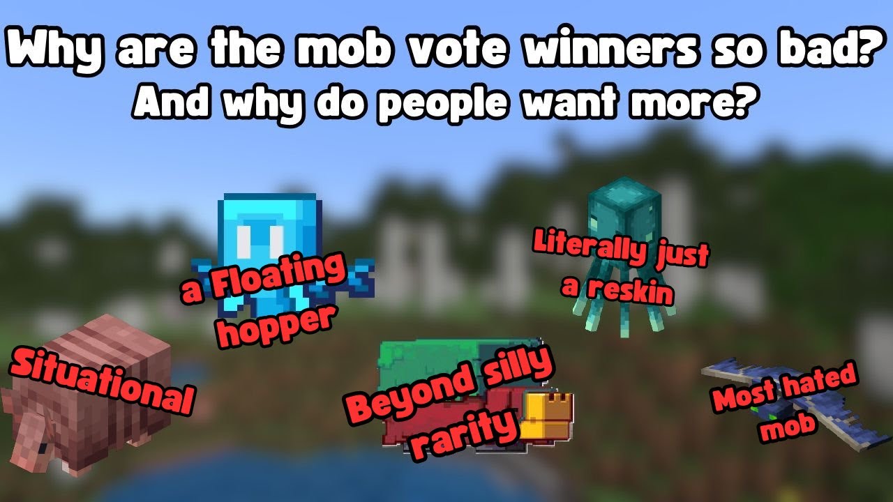 The minecraft mob vote winners are terrible - YouTube