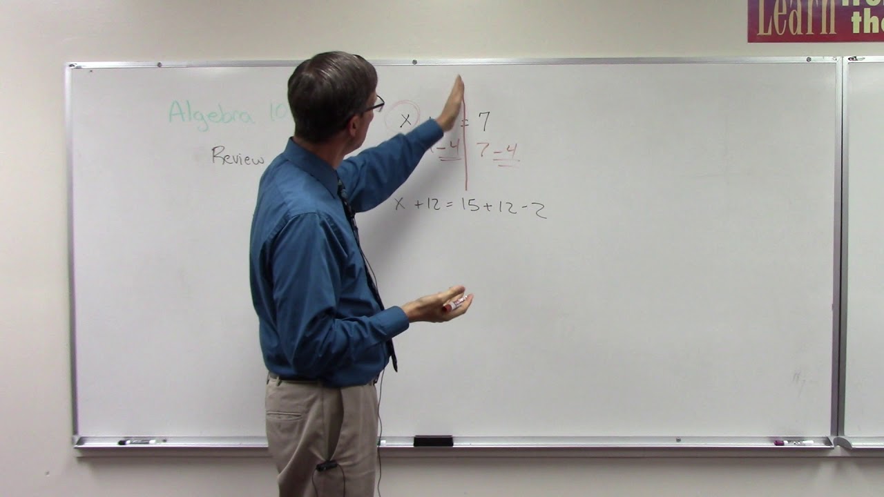 Algebra PACE 1098 p. 1-7 - YouTube