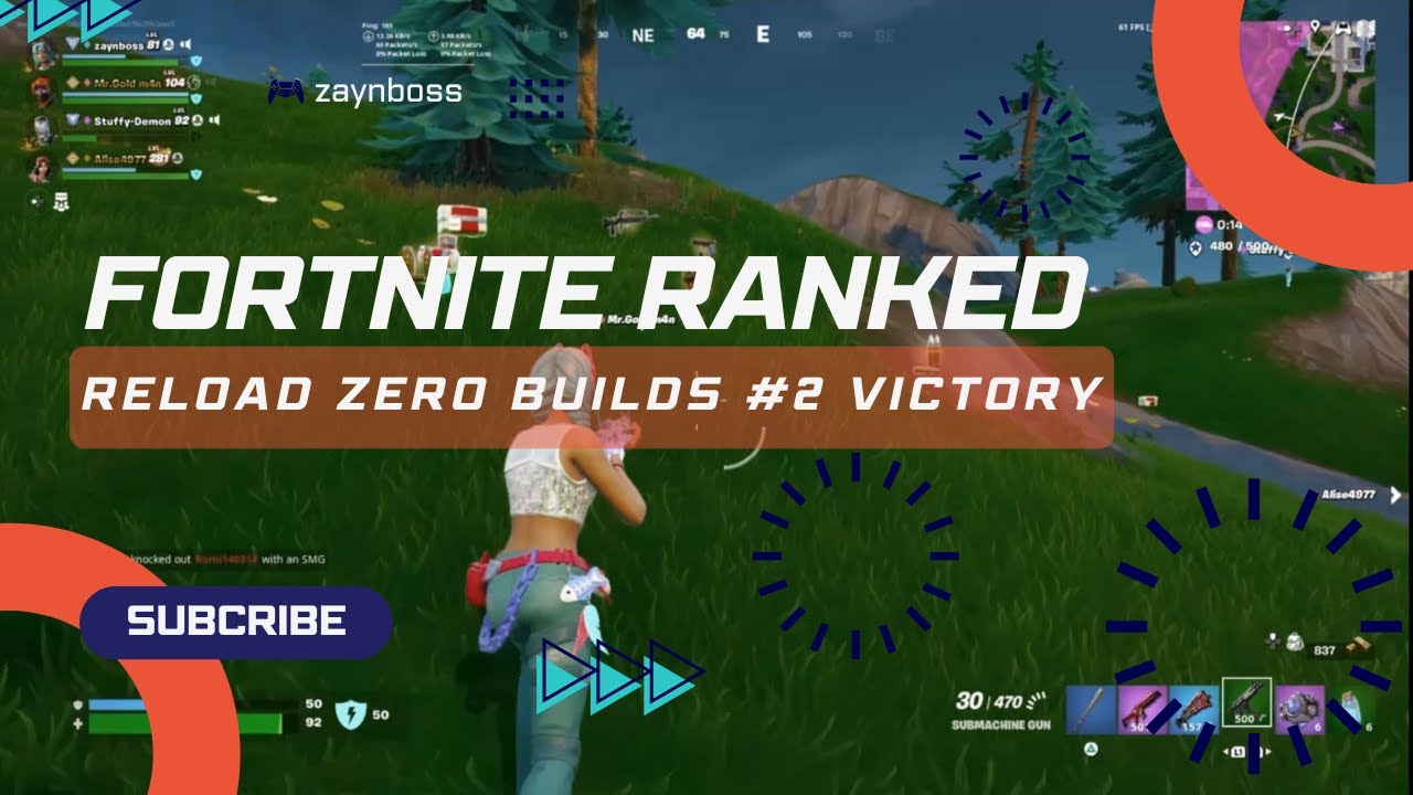 Fortnite Chapter 5 Season 4 - Ranked Reload Zero Build #2 Victory ...