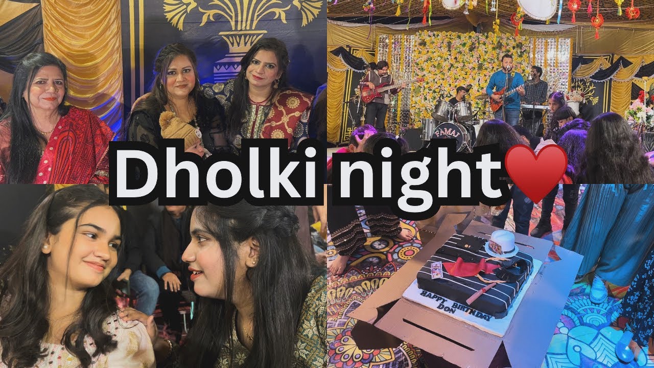 Dholki night full of lights | vlogs | Deena Sultan - YouTube