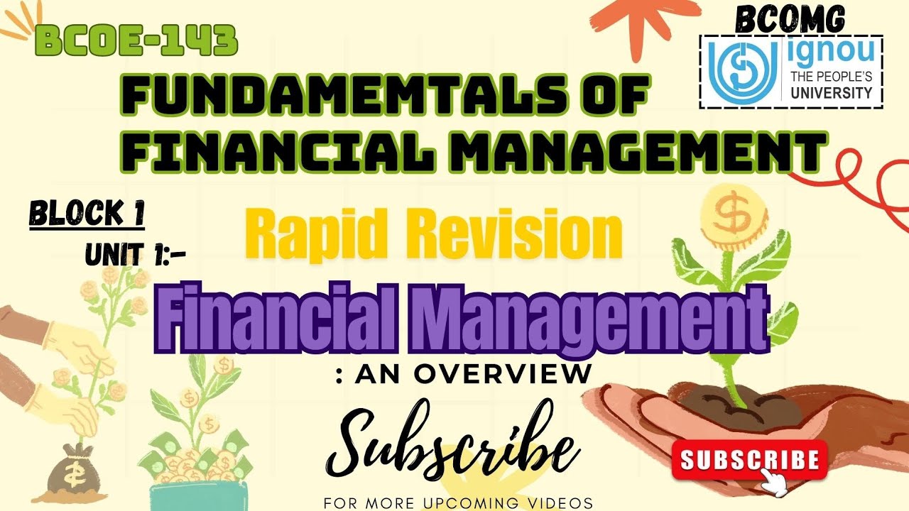 BCOE-143 Fundamentals of Financial Management #ignou #bcomg #exam # ...