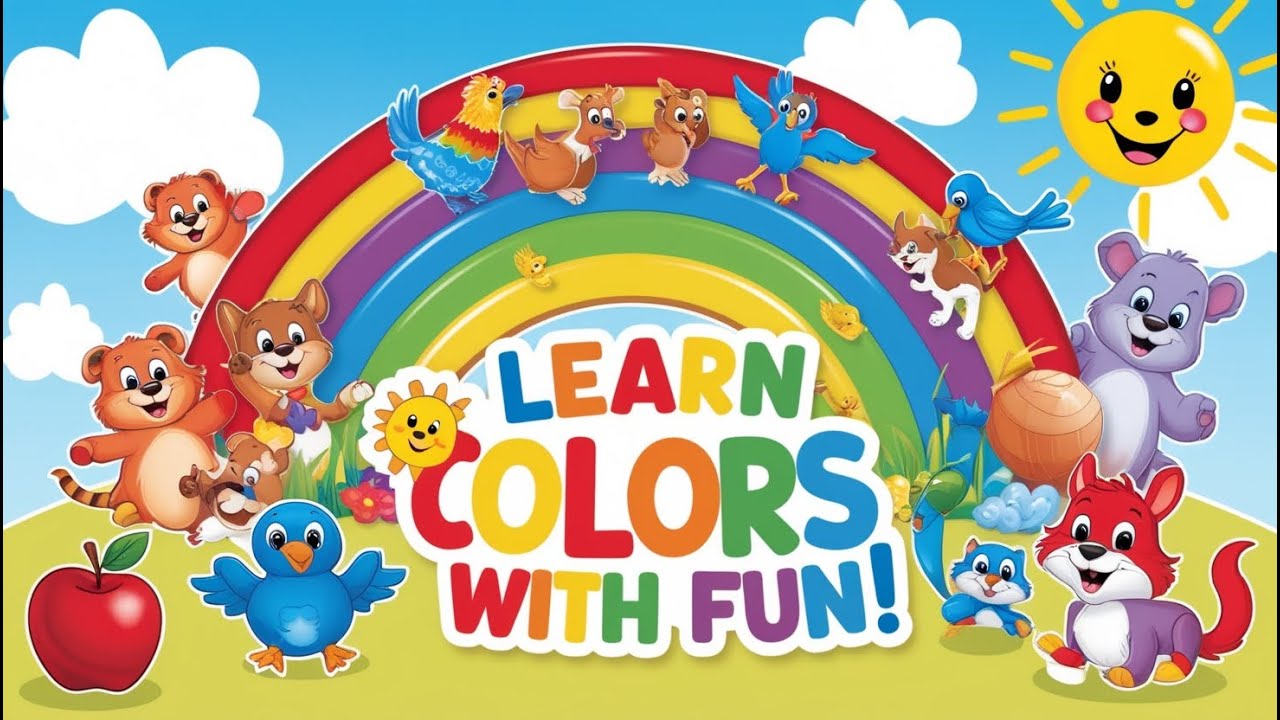 Colorful Rainbow Song for Kids | Learn Colors with Fun and Easy Rhymes ...